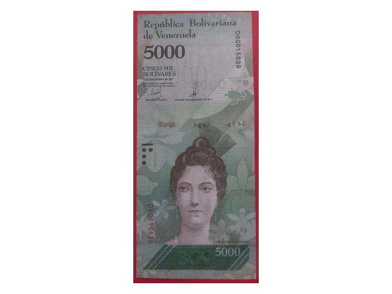 Venecuela 5000 bolivares 2017 UNC