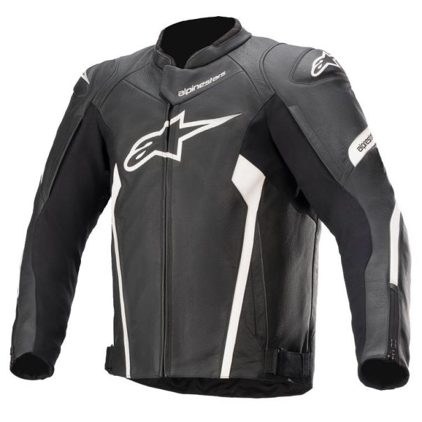 ALPINESTARS Faster v2 kožna jakna crn/bel 56