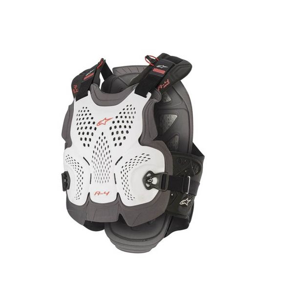 ALPINESTARS A-4 max štitnik za grudi bel/tmn-crv m/l