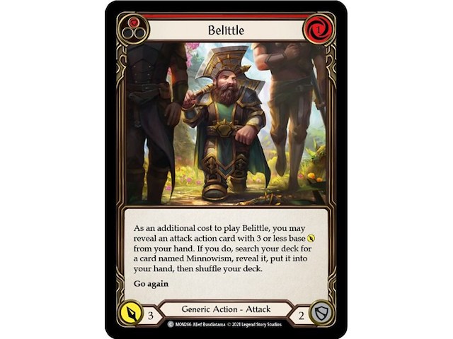 Flesh and Blood TCG - Belittle (Red) MON266