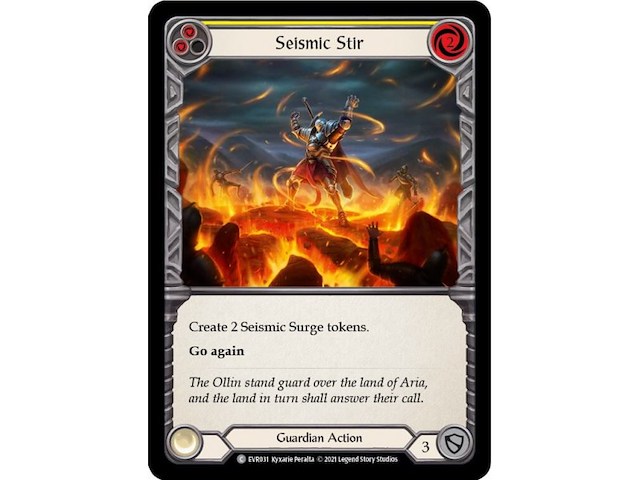 Flesh and Blood TCG - Seismic Stir EVR031 (Yellow)