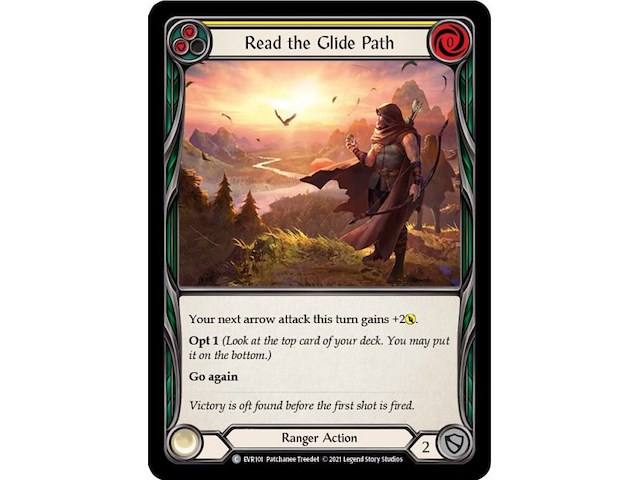 Flesh and Blood TCG - Read the Glide Path EVR101 Yellow