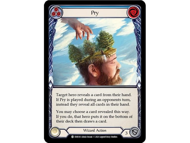 Flesh and Blood TCG - Pry EVR130 (Blue) (Rainbow Foil)