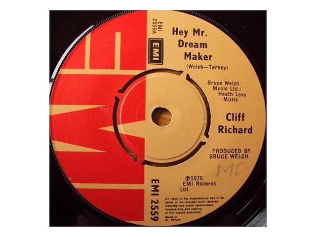 Cliff Richard – Hey Mr. Dream Maker Vinyl, 7`, Single,