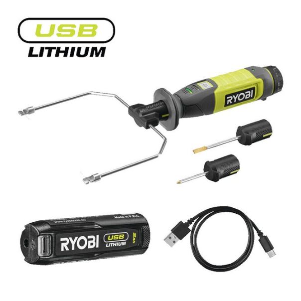 RYOBI Kompaktni aku vrući rezač, USB Lithium 4V (2,0 Ah) RHC4-120G