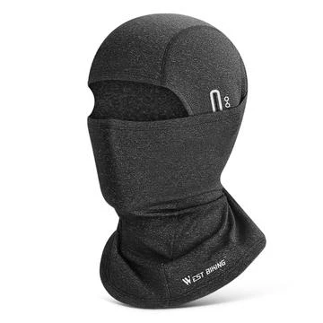 WEST BIKING YP0201343 WINDPROOF CYCLING SCARF THERMAL NECK GAITER WARM BREATHABLE NECK COVER HEAD COVER WITH GLASSES HOLES