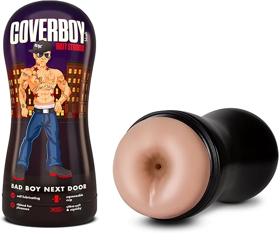 Loverboy Bad Boy Self Lube Stroker Beige 331953