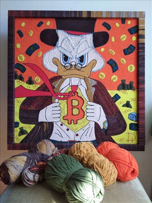 Slikarstvo 3D - Donald Duck (Bitcoin). Disney.