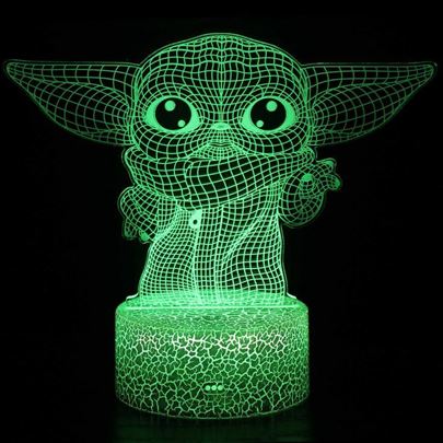 Yoda RGB LED Lampa