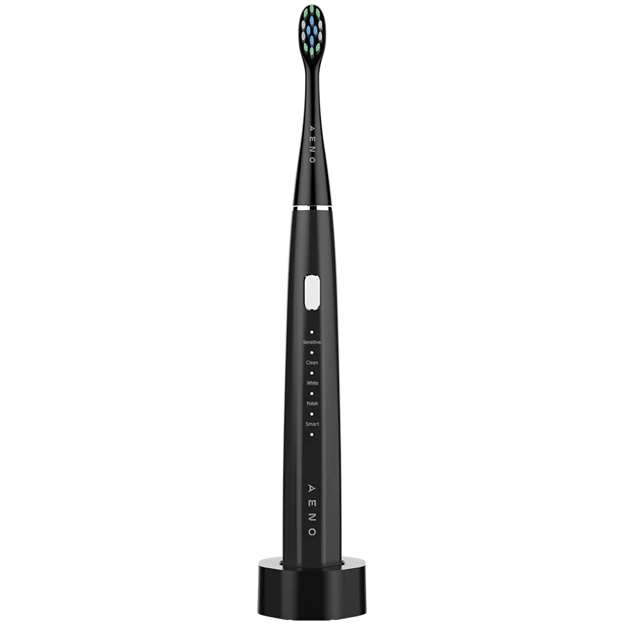 AENO SMART Sonic Electric toothbrush, DB2S: Black, 4modes +8 smart, wireless charging, 46000rpm, 90 days without charging, IPX7