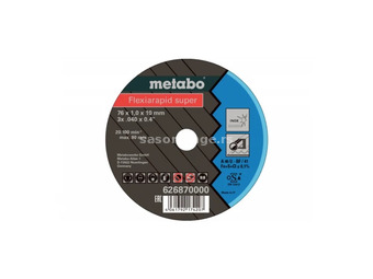 Metabo 5 reznih ploca fi76x10x100 mm Flexiarapid Super metal/inox