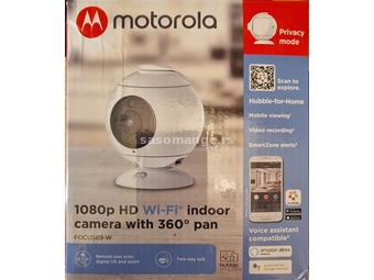 Motoroala Focus89w 1080p HD Wi-Fi indoor camera with 360 PAN