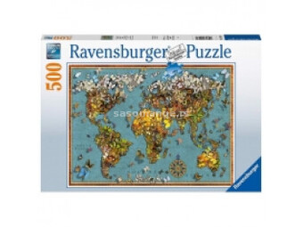 Ravensburger puzzle (slagalice) - Mapa sveta RA15043