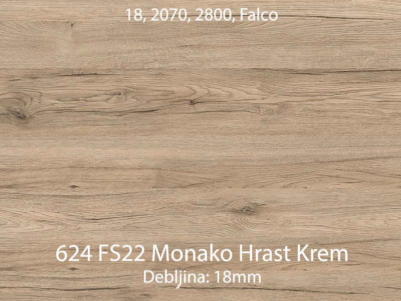 Onlinenamestaj 624 FS22 Monako Hrast Krem