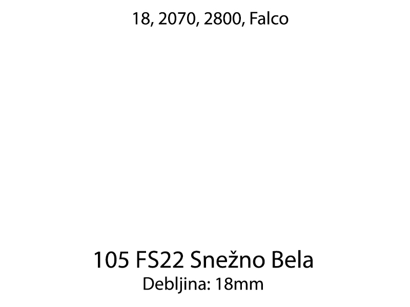 Onlinenamestaj 105 FS22 Snežno Bela