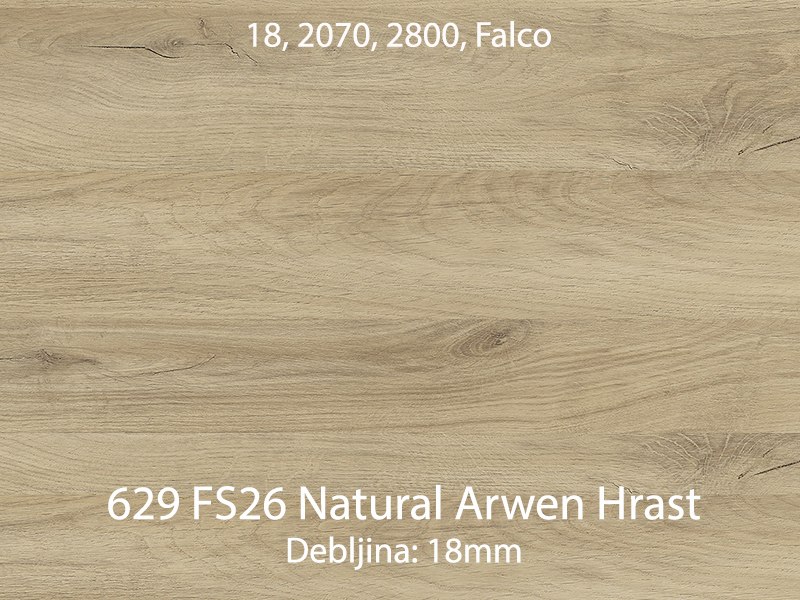 Onlinenamestaj 629 FS26 Natural Arwen Hrast