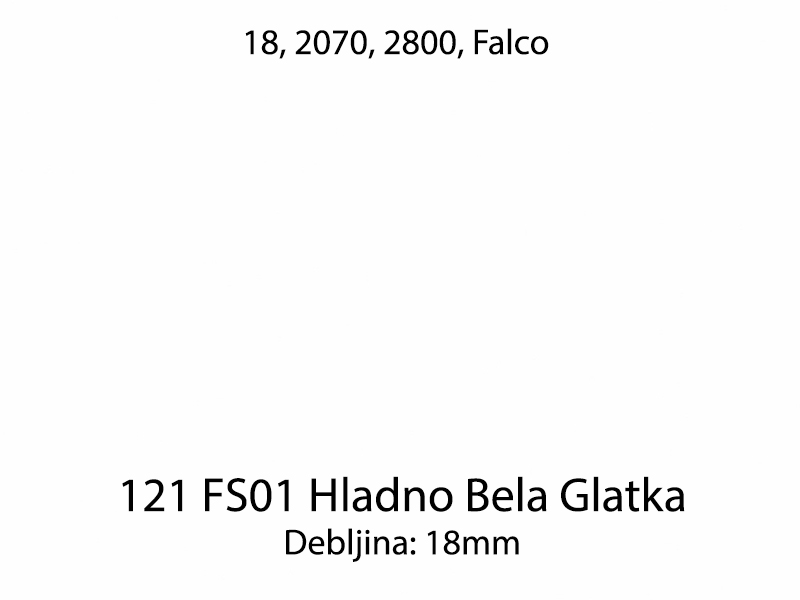 Onlinenamestaj 121 FS01 Hladno Bela Glatka