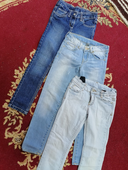 Zara i C&A farmerke za devojčicu 118-122 cm LOT