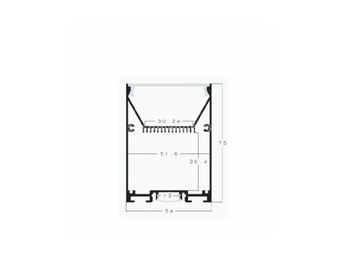 LED SVETILJKA LT-T-020-B 60w 3000K BELA 1,5met