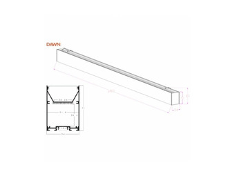 LED SVETILJKA LT-T-020-B 60W 4000K CRNA 1,5 met