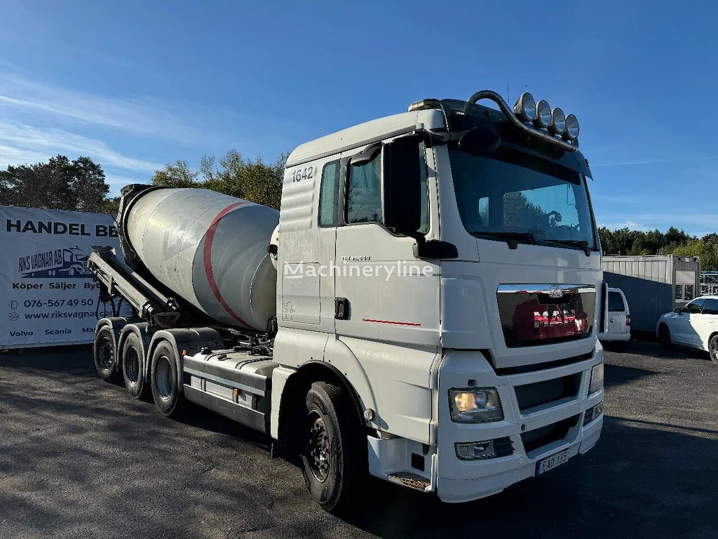 MAN TGX 35.500 8x4, 9m3 Mixer + 9.4m Hydraulic slide, 2014 kamion s mešalicom za beton