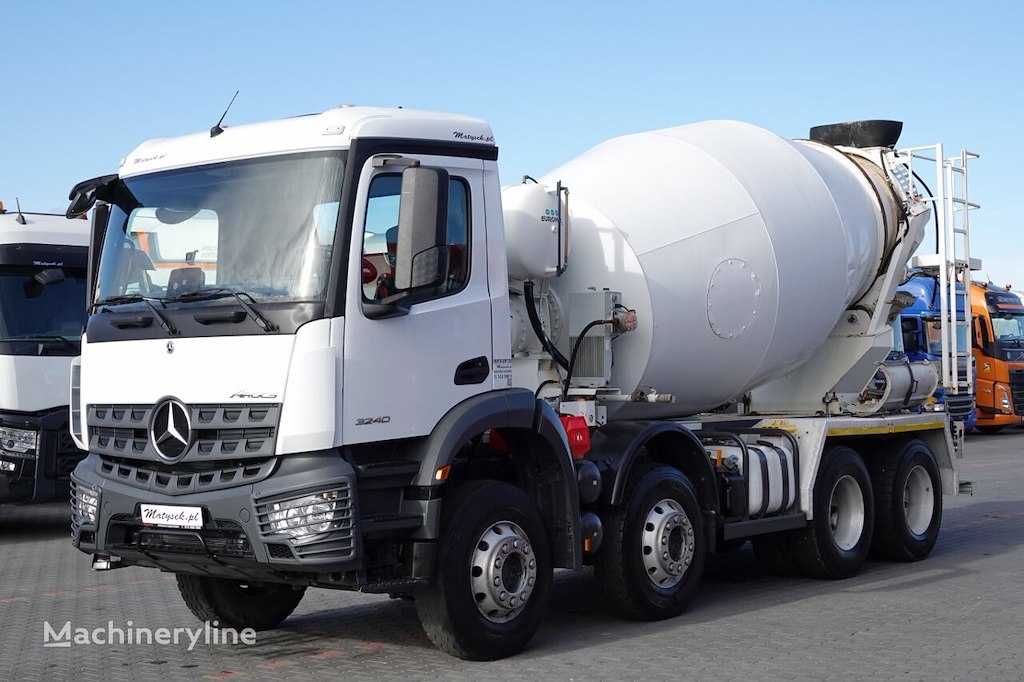 Huch na šasiji Mercedes-Benz AROCS 3240 / 8x4 / GRUSZKA 9m3 / BETONOMIESZARKA / EURO 6 /   2 kamion s mešalicom za beton