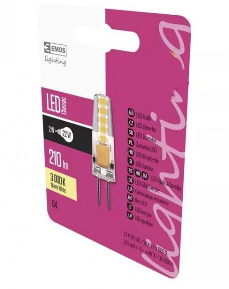 Emos led sijalice classic jc a++ 1.9W g4 ww zq8620 ( 1927 )