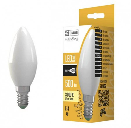 Emos led sijalica basic candle 6w e14 ww zl4102 ( 1598 )