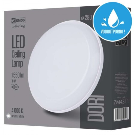 Emos led panel dori okrugli 28x4.8cm ip54/18w/nw zm4311 ( 1860 )