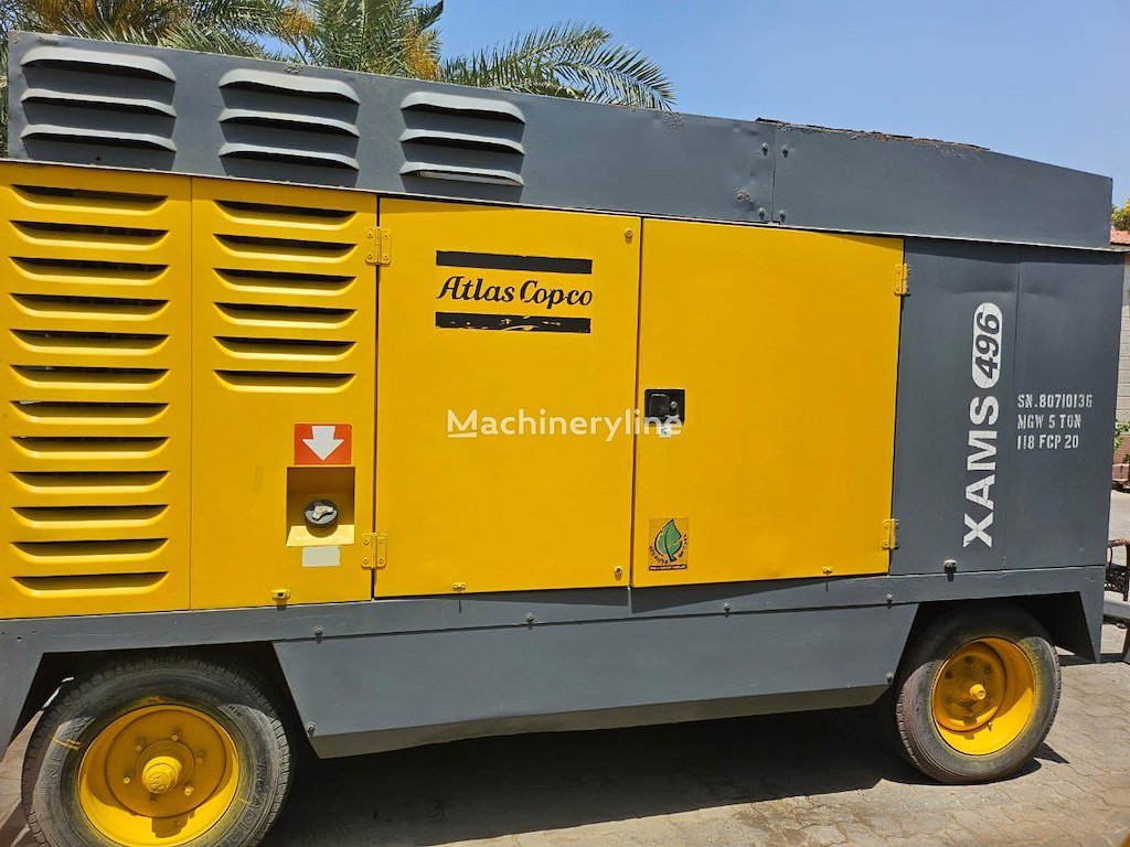 Atlas Copco 2008 ATLAS COPCO XAMS 496, 8.6 BAR, 1100 CFM, 8670 HOURS mobilni kompresor