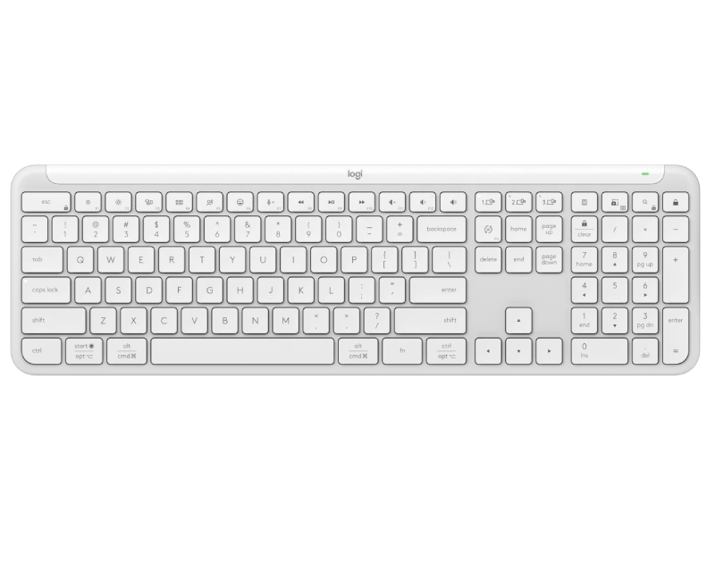 LOGITECH K950 Wireless White US tastatura bela