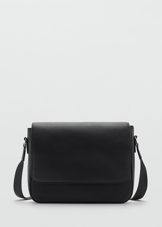 Leather-effect shoulder bag