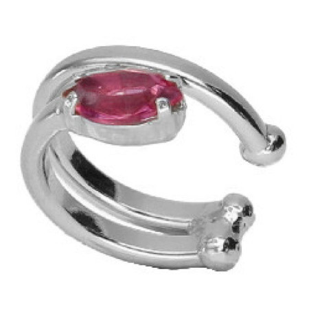 Ženske victoria cruz ear cuff rose mindjuše sa swarovski roze kristalom ( a3965-04ht )