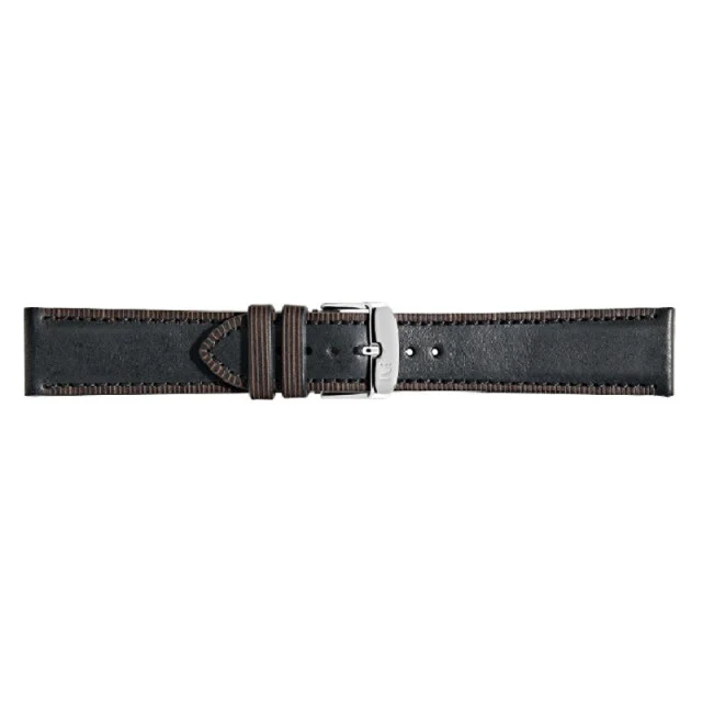 Crni kožni kaiš za sat pisano cuoio top black morellato standard ( a01x5046b71019.18 )