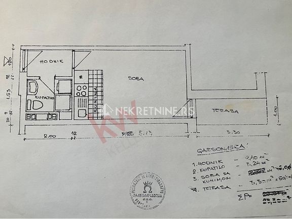 Stan 1.0, 23m2, Sloga (Beograd), 55000e