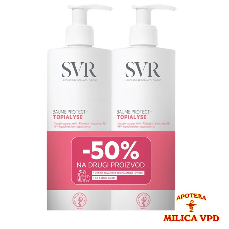 SVR Topialyse Protect + Balzam 400ml DUO pack 1+1