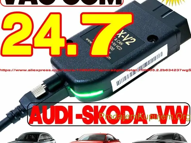 NOVO- HEX V2 VAGCOM ATMEGA162 OBD2- VW Audi Skoda Seat