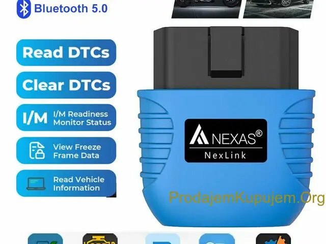 NOVO - NEXAS NexLink Bluetooth IOS & Android & PC OBD2 Dijag