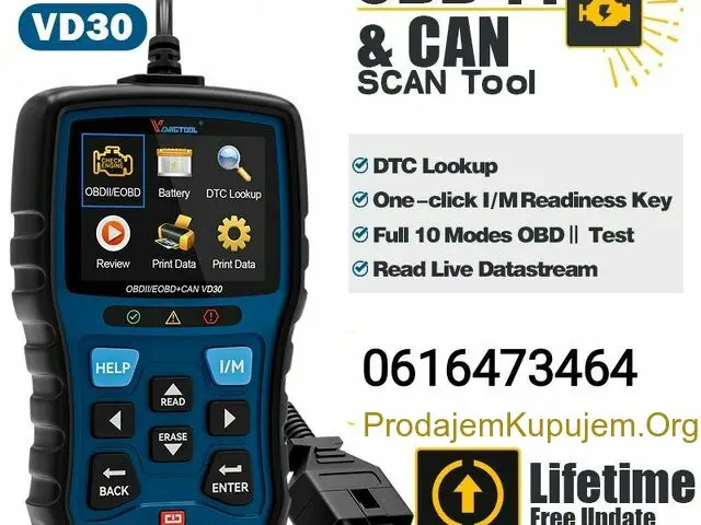 NOVO - VDIAGTOOL VD30 OBD2, OBDII EOBD Auto Dijagnostika