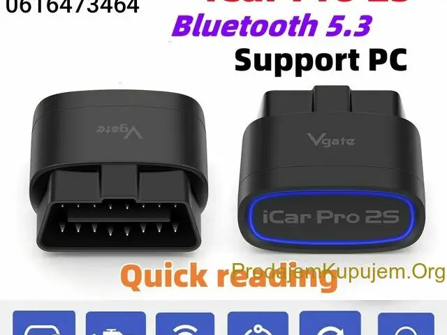 Vgate iCar Pro 2S OBD2 Bluetooth 5.3, IOS Android, PC