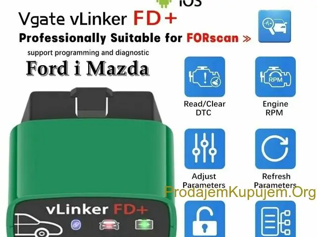 vLinker FD+ ELM327 V2.2, Bluetooth 4.0 za Ford i Mazdu