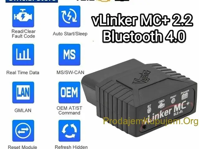 Vgate vLinker MC + V2.2 BT 4.0 BimmerCode FORScan Dijagnostika