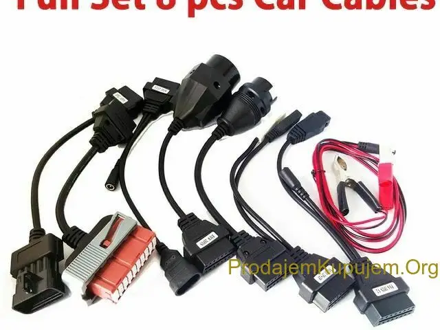 OBD2 kompletan set 8 auto kablova WOW CDP TNESF DELPHI ORPDC