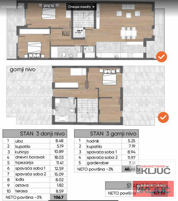 TELEP, 147m2, Petrosoban-Duplex sa pdv