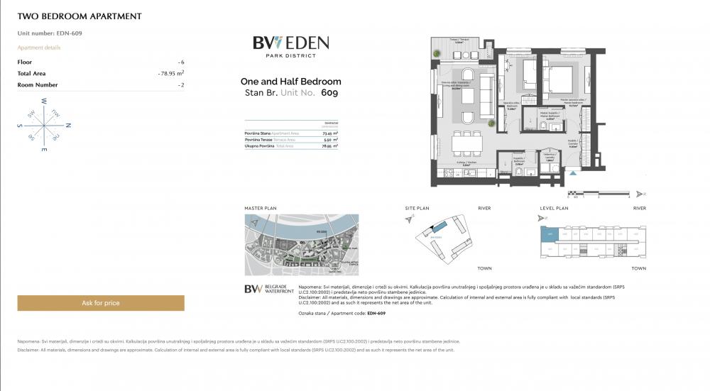 BW Eden Pogled na reku TOP cena ID#1537
309.000 €