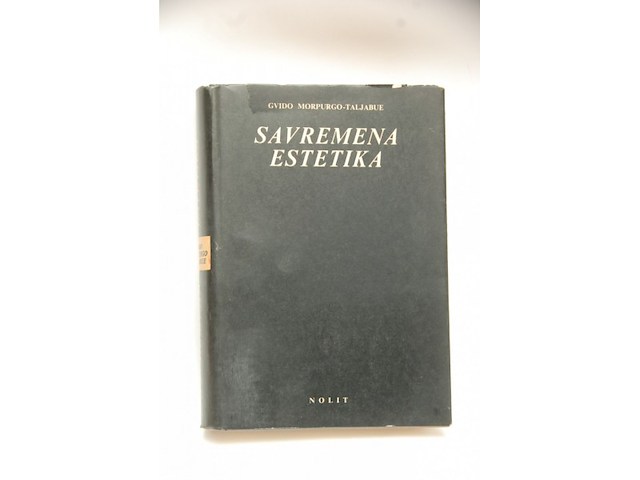 Savremena estetika - Gvido Morpurgo - Taljabue