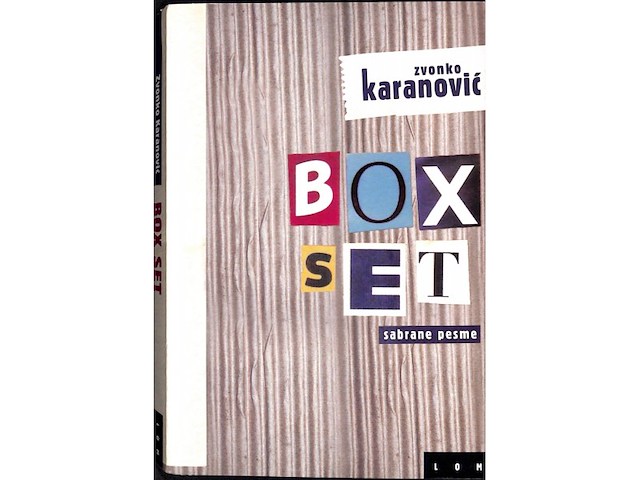 Zvonko Karanović - BOX SET (Sabrane pesme)