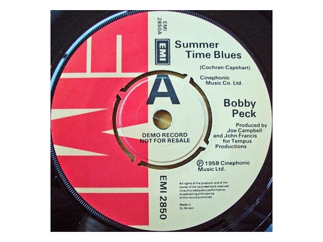 Bobby Peck / Eric Boat – Summer Time Blues / Sweet Huck