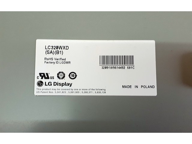 LCD Panel 32` LC320WXD  (SA)  (B1) TEVION–MD 30309 DE-S