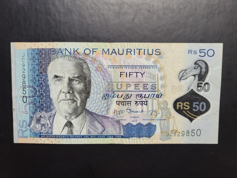 MAURITIUS, 50 Rupees, 2013, Polymer